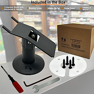 Hilipro Swivel Stand for Ingenico Desk 3500 and Desk 5000 Credit Card Payment Machine Holder - Complete Point of Sale Kit - Contactless Payment Stands.