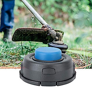 TOPINCN Trimmer Head Plastic Strimmer Brush Cutter Replacement Fit for T35 Garden Lawn Mower Use 4.5X2.4in