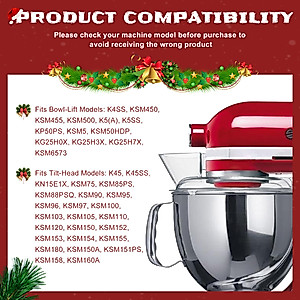 [UPGRADED]Kitchen Pouring Shield KN1PS W10616906 Universal Pouring Chute and Prevent Splattering for 4.5 and 5 quart Stainless Steel Mixer Bowls Only by MIFLUS