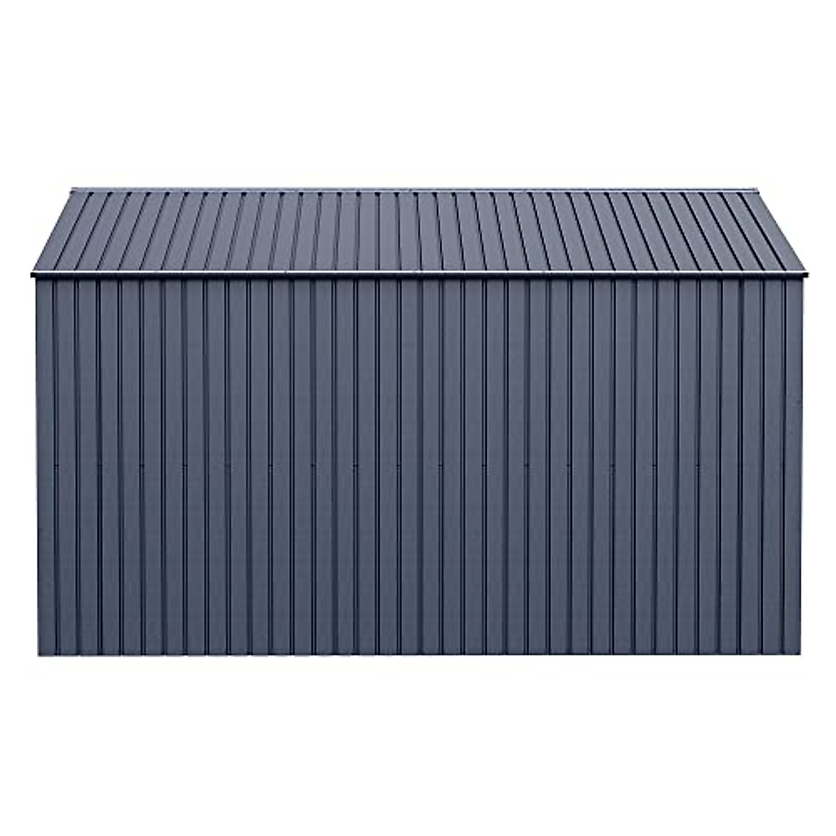 Arrow Shed Elite 10' x 12' Outdoor Lockable Gable Roof Steel Storage Shed Building, Anthracite