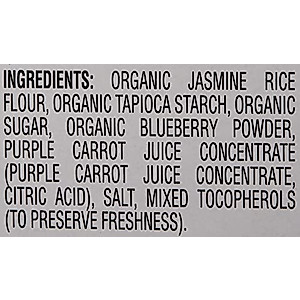 Happy Baby Gentle Teethers Organic Teething Wafers Blueberry Purple Carrot, 0.14 Ounce Packets (Box of 12) Soothing Rice Cookies for Teething Babies Dissolves Easily, Gluten Free No Artificial Flavor