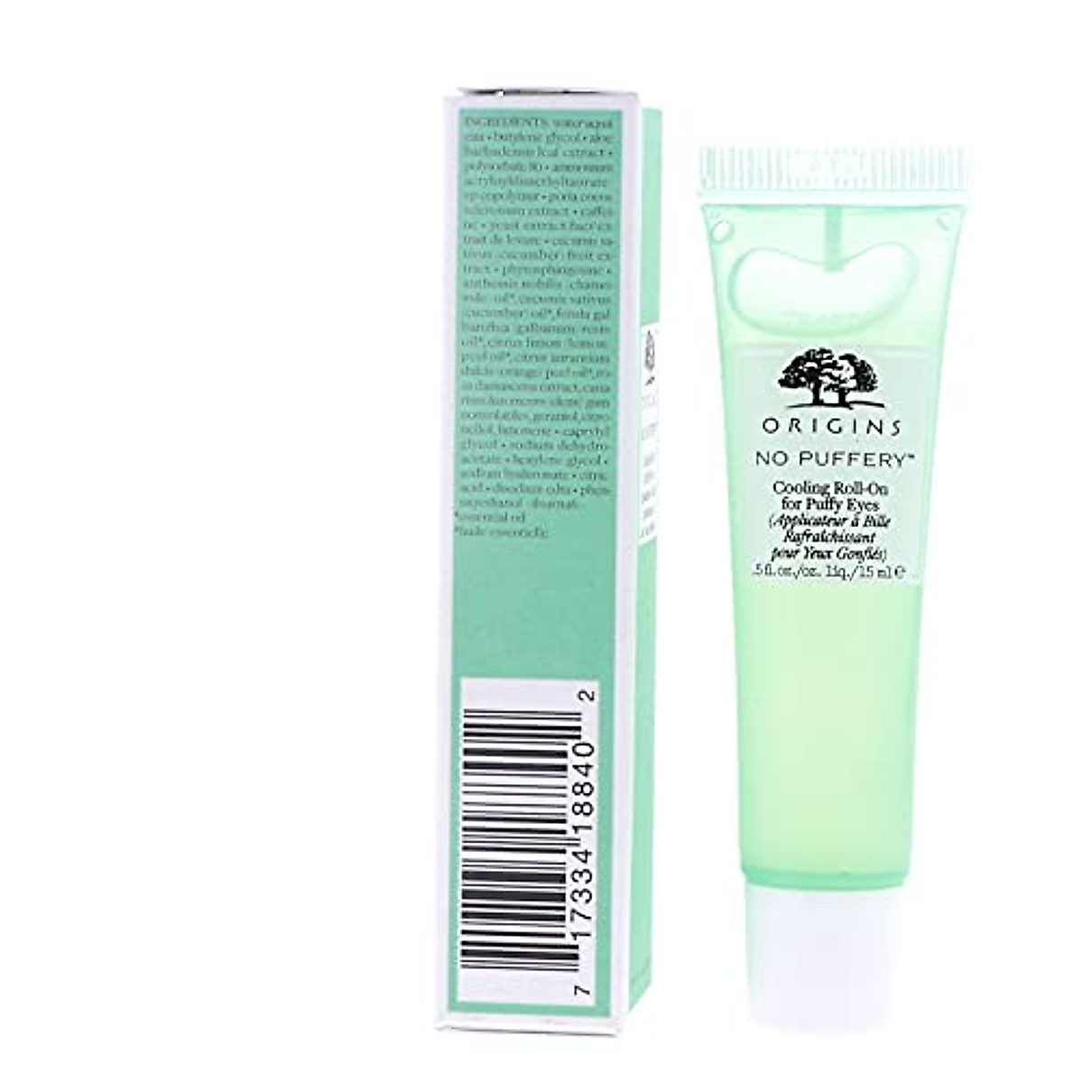 Origins No Puffery Cooling Roll-On for Puffy Eyes, 0.5 Fl Oz, Sensitive Skin, Lavender Musk Scent