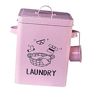 DOITOOL Box Washing Powder Drum Pet Food Dispenser Multifunctional Storage Box Makeup Storage Case Laundry Organization Storage Laundry Container Makeup Wall Organizer Useful Box
