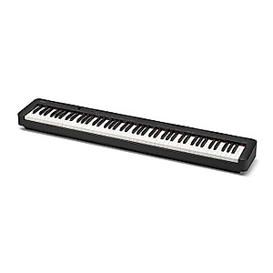 Casio CDP-S160 88-Key Compact Digital Piano - Black Bundle with Adjustable Stand, Bench, Instructional Book, Austin Bazaar Instructional DVD, Online Piano Lessons, and Polishing Cloth