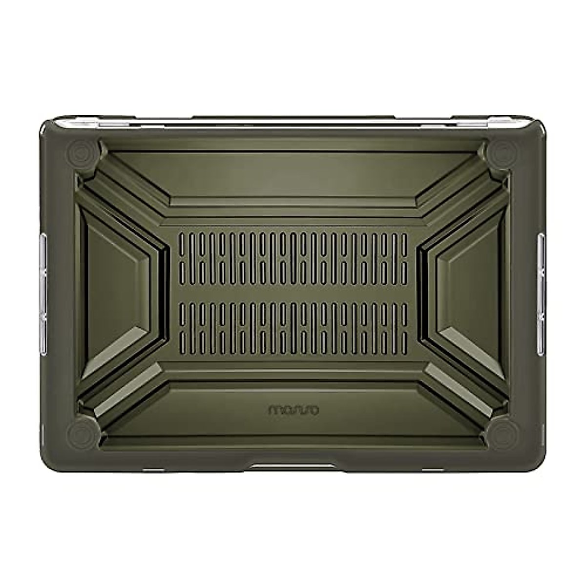 MOSISO Compatible with MacBook Pro 13 inch Case M2 2023 2022 2021 2020 A2338 M1 A2289 A2251 with Touch Bar Touch ID, Heavy Duty Plastic Hard Shell Case with TPU Bumper & Keyboard Cover, Army Green