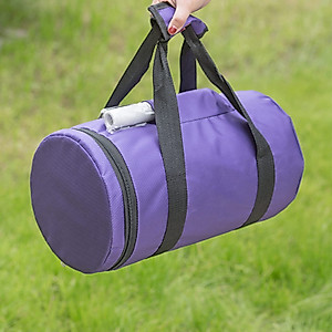 GREALY Handle Clear Quartz Crystal Singing Bowl Purple Colored Carry Case Bag Used for Handle Crystal Singing Bowl (Size : 8 inch)