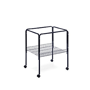 Prevue Pet Products Rolling Stand with Shelf, Black Small