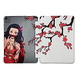 Cute Anime Kawaii Girl Sakura Case Compatible with All Generations iPad Air Pro Mini 5 6 11 inch 12.9 10.9 10.2 9.7 7.9 Plastic Fabric Cover Slim Smart Stand SN1010 (8.3" Mini 6th gen)