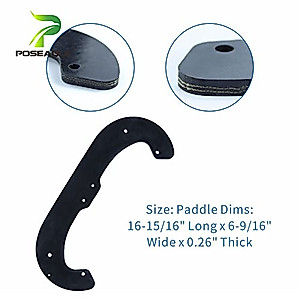 POSEAGLE 84-1980 Rotor Blade with 75-8780 Scraper 75-9010 V Belt for Toro CCR Powerlite 325 Snowthrowers, 38182, 38183, 38173, 38170, 38171, 38172, 38175, 38176, 38177, 38178