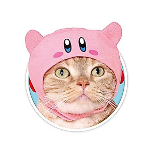 Kitan Club Cat Cap - Pet Hat Blind Box Includes 1 of 5 Cute Styles - Soft, Comfortable - Authentic Japanese Kawaii Design - Animal-Safe Materials, Premium Quality (Kirby)