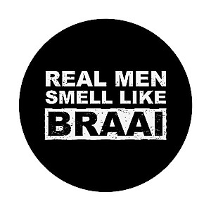 Braai Men Funny South Africa Family BBQ PopSockets PopGrip: Swappable Grip for Phones & Tablets