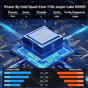 FUNYET 14 Inch Gaming Laptop, Laptop Computer 2025 Windows 11 Pro, 8GB RAM 256GB SSD, Intel 11th Gen N5095 Processor(up to 2.9 GHz), FHD 1920 x 1080