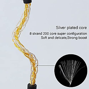 JCALLY JM08L HiFi Earphone Amplifier 3.5mm to Lightninng Earphone Adapter with MFI Certification (Gold Silver Mix)