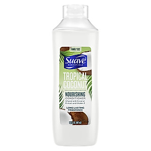 Suave Essentials Nourishing Conditioner for Dry Hair Tropical Coconut Infused with Coconut Extract and Vitamin E 30 oz