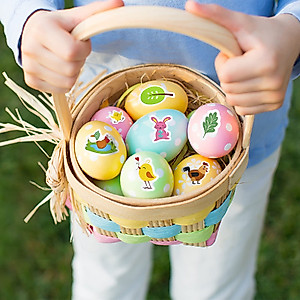 12 Sheets Easter Stickers for Kids, Easter Egg Bunny Stickers for Envelopes Cards Craft Scrapbooking Decorative, Easter Parties Favors Decorations Gift Supplies for Toddlers and Adults