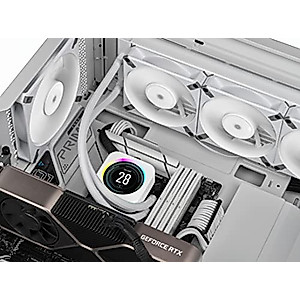 Corsair AF120 Elite, High-Performance 120mm PWM Fluid Dynamic Bearing Fan with AirGuide Technology (Low-Noise, Zero RPM Mode Support) Single Pack - White