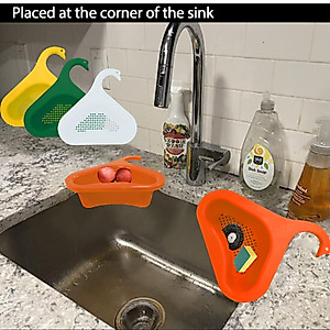 YouOKLight Kitchen Sink Drain Basket, Drain Basket for Kitchen Sink Food. Multifunctional Drainer Rack Sink strainers for Kitchen Sink Food Catcher, Kitchen Waste Drain Basket 4 PCS