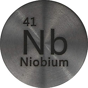 Niobium (Nb) 27mm Metal Disc 99.95% Pure for Collection or Experiments