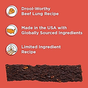 BIXBI Skin & Coat Support Beef Liver Jerky Dog Treats, 5 Oz - USA Made Grain Free Dog Treats - Antioxidant Rich To Support Shiny, Full Bodied Coats - High In Protein, Whole Food Nutrition, No Fillers