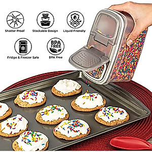 LARGE SET 28 pc Airtight Food Storage Containers with Lids (14 Container Set) Airtight Plastic Dry Food Space Saver Boxes, One Lid Fits All - Stackable Freezer Refrigerator kitchen Storage Containers