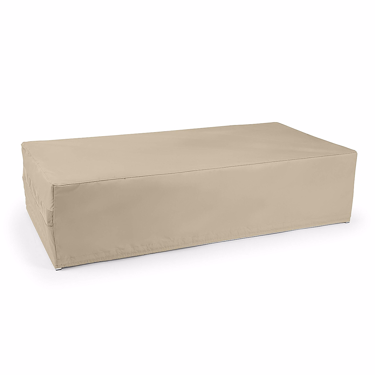 Covermates Rectangular Accent Table Cover - Patio Outdoor Furniture Cover, Water Resistant Outdoor Ottoman/Side Table Cover, Elite 300D Polyester, 60W x 36D x 25H, Khaki