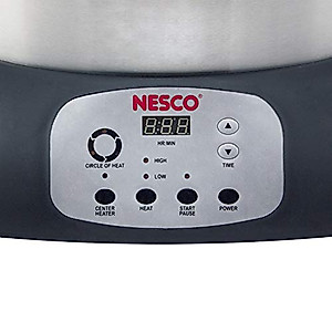 NESCO ITR-01 Digital Infrared Upright Turkey Roaster, Oil Free, 1420 Watts, Silver