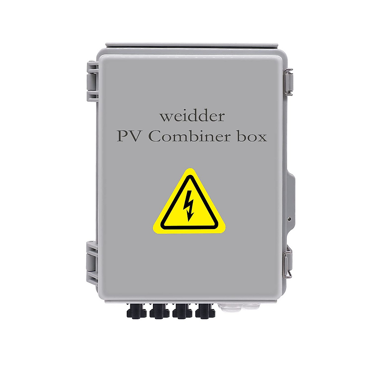 weideer 4 String PV Combiner Box and 20A Solar Charger Controller 12V/24V Adjustable LCD Display for Solar Panel System