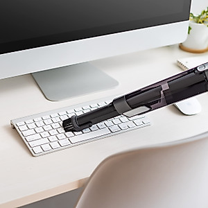 IRIS USA Handheld Vacuum with Fast Charging Battery, Home Office or Car, Portable Lightweight Cleaner with Powerful Suction, Washable Dust Cup, Gray