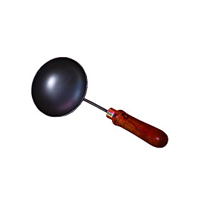 Nakshathra Iron Tadka Pan/Fry Pan/thalipu karandi with Handle Loha/Lokhand (6 inch, 15cm) 2mm Thickness