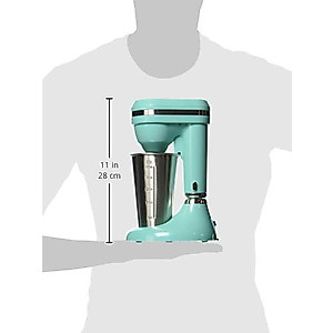 Brentwood Classic Milkshake Maker, 15 oz, Turquoise,SM-1200B