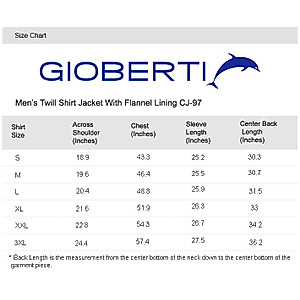 Gioberti Men's Brushed and Soft Twill Shirt Jacket with Flannel Lining, Olive, L