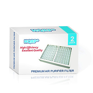 HQRP 2-Pack Air Cleaner Filter Compatible with Hunter HEPAtech 30097, 30180, 30183, 30932 Air Purifiers