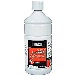 Liquitex Soluvar Final Picture Varnish 32 oz. Bottle Matte