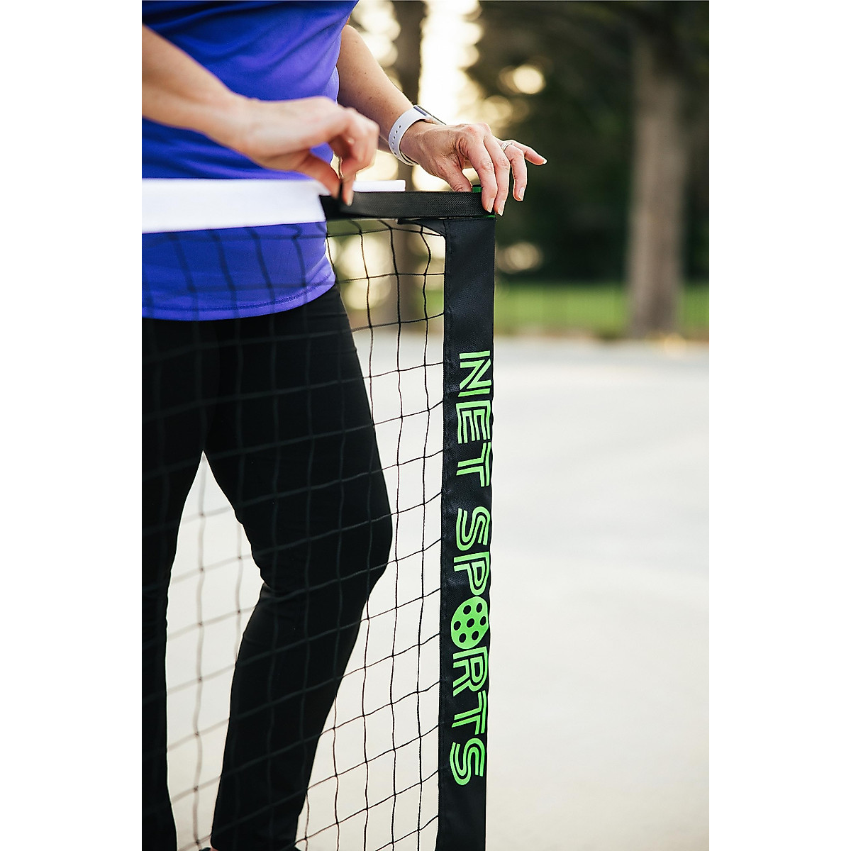 Net Sports Portable Pickleball Net Regulation Size 22 FT Pickle Ball Net for Driveway | Carry Pickleball Bag Nets and Accessories | Outdoor Pickleball Training Aids and Practice w/Easy Instructions