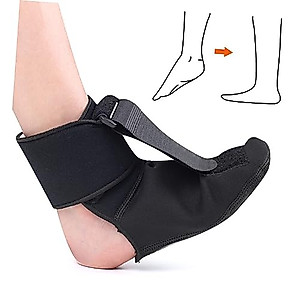 minkissy 2 pcs foot drop orthotics adjustable ankle brace drop foot support brace drop foot support orthotics night splint orthotics for plantar fasciitis tool stand Foot Orthosis soft sock
