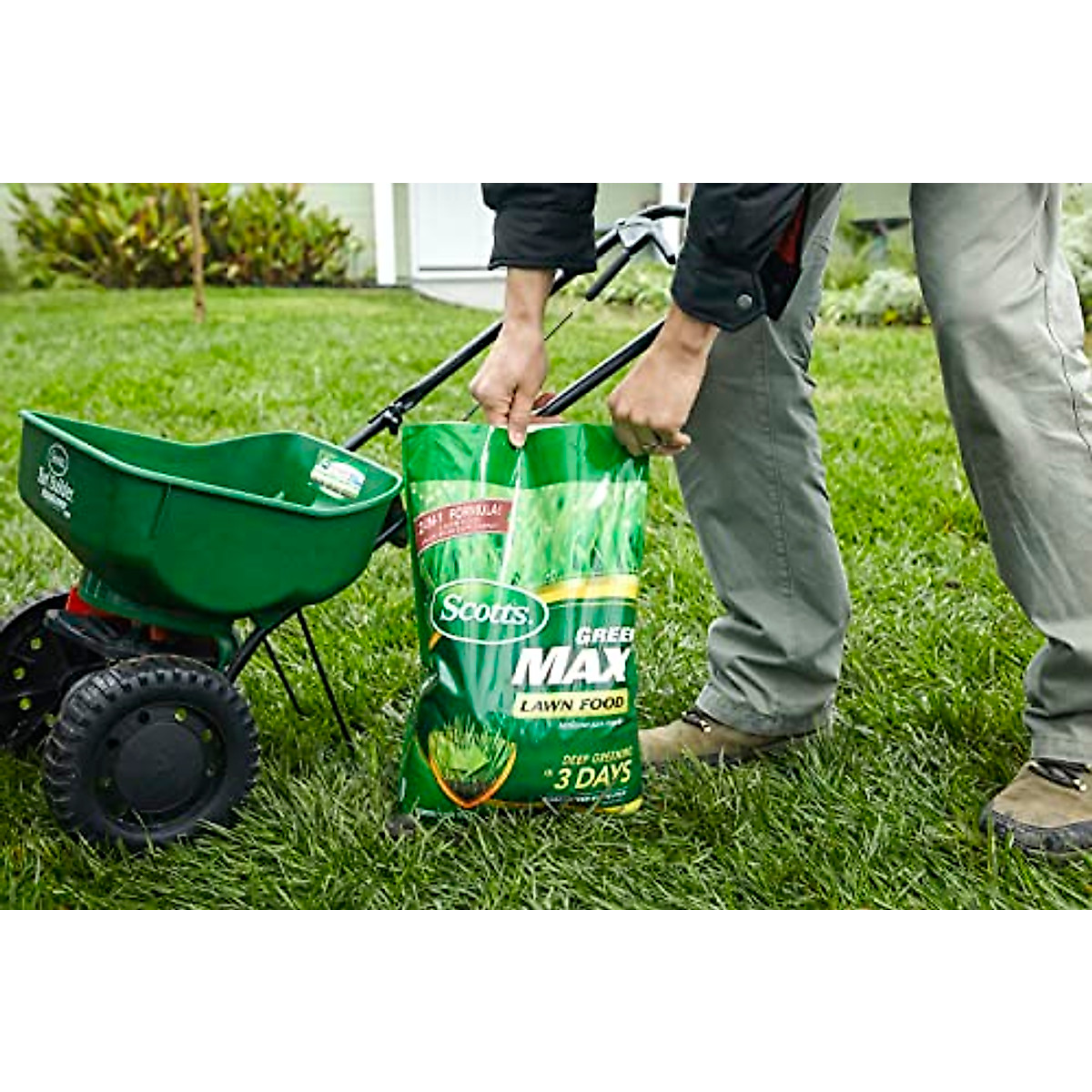 Scotts Green Max Lawn Food, Lawn Fertilizer Plus Iron Supplement for Greener Grass, 5,000 sq. ft., 16.67 lbs.
