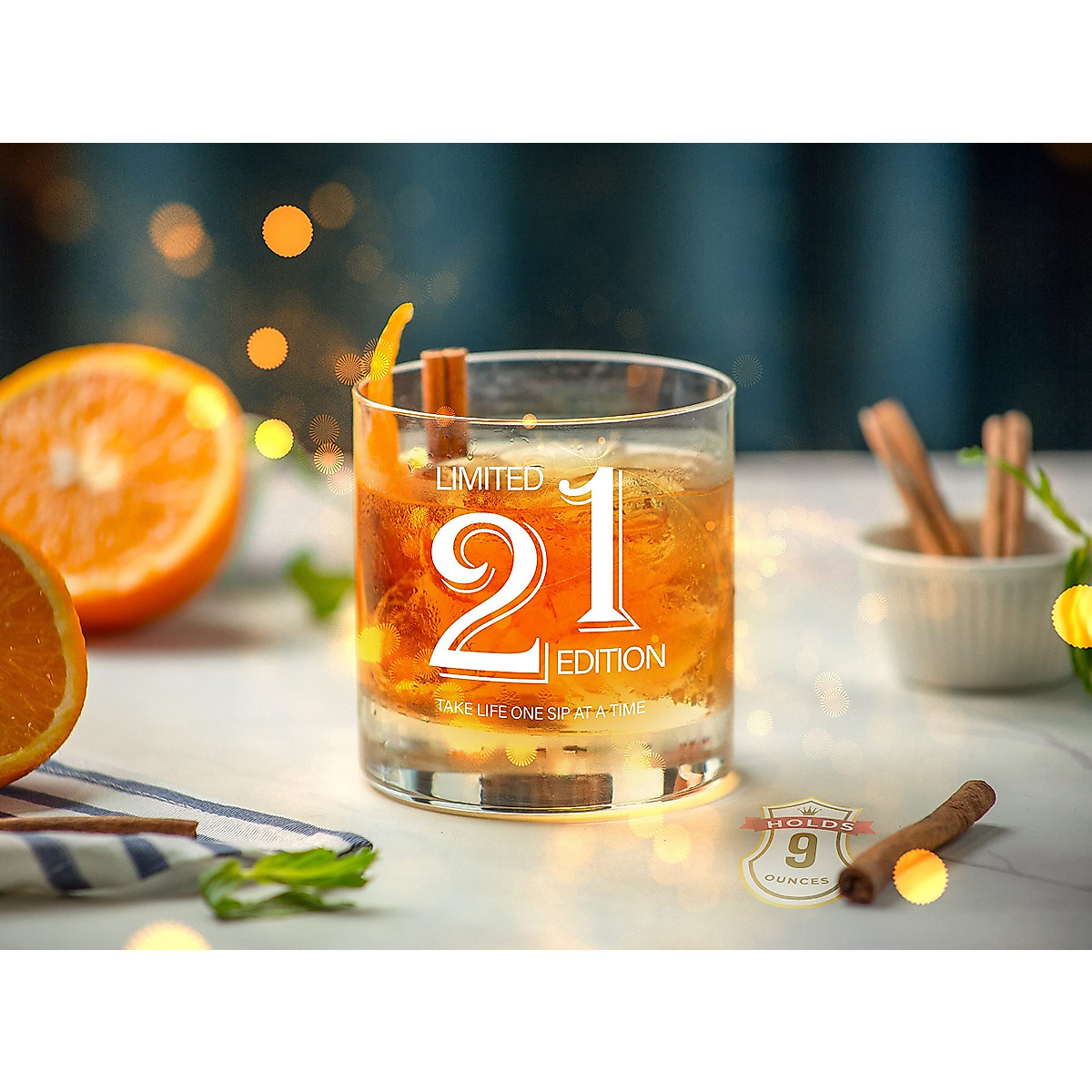 21st Birthday Gifts For Him - 2002 Whiskey & Shot Glass Funny Bday Present Ideas for 21 Year Old Men, Boyfriend, Husband, Son, Anniversary, From Girl Friend, Mom, Dad, Brother, Sister Decorations