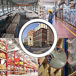 Convex Mirror Concave Mirror 9"(22cm) Corner Mirror Blind Spot Office, Driveway, Offices, Stores Traffic Safety Mirror Adjustable Fixing Bracket Cubicle Mirror Convex