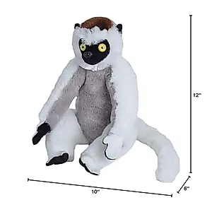 Wild Republic Sifaka Plush, Stuffed Animal, Plush Toy, Gifts for Kids, Cuddlekins 12 Inches