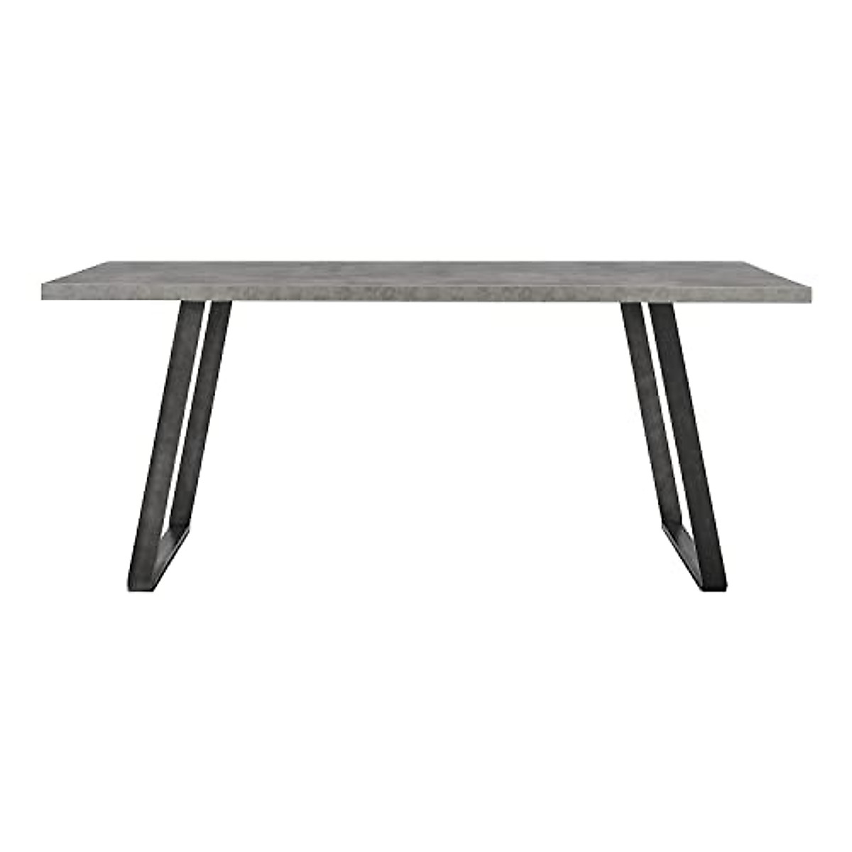 Armen Living Coronado Dining Table, Cement Gray, 35.5 in x 71 in x 30 in