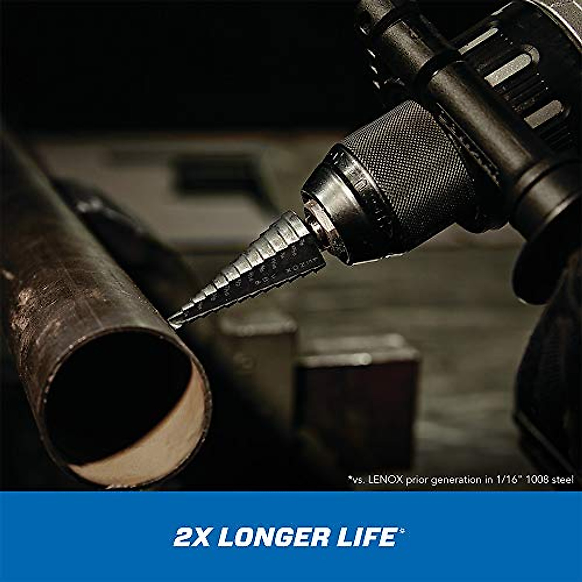 LENOX Tools Step Drill Bit, 1/4-to-3/4-Inch (30883VB3)