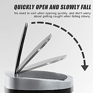 Vnewone Kitchen Trash Can Garbage 13 Gallon Waste Bin Kitchen Accessories for Home Office Bedroom Stainless Steel Automatic Touch Free High-Capacity, 50 Liter