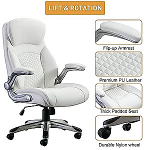 Phoenix Home Executive Office Chair, White
