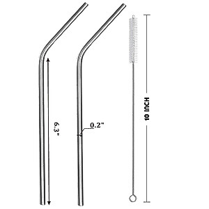 Coconut Opener Tool - KINGOU Green Coconuts Stainless Steel Opening Utensil Comes with 2 Straw and Tube Brush