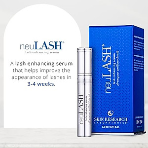 Eye Lash Enhancing Serum for Thicker, Longer Looking Lashes - neuLASH Eyelash Serum by Skin Research Laboratories - Advanced Formula Improves the Look of Natural Lash Follicles & Healthy Lash Lines