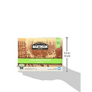 Martinson Colombian Decaf, Medium Roast Coffee, Keurig K-Cup Brewer Compatible Pods, 24 Count (Pack of 1)