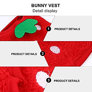 POPETPOP Guinea Pig Outfits - Winter Warm Fleece Bunny Clothes Rabbit Sweater Guinea Pig Warm Vest Chihuahuas Vest Flannel Pet Costume for Kitten Chihuahua Puppy and Small Animals