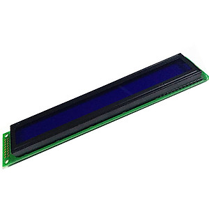 SaiDian 1Pcs HD44780 40x2 4002 LCM Character LCD Display Module 5V White on a Blue Background