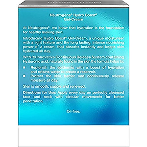 Neutrogena Hydro Boost Gel Cream Moisturiser 50 ml Unique Hylauronic Gel Matrix