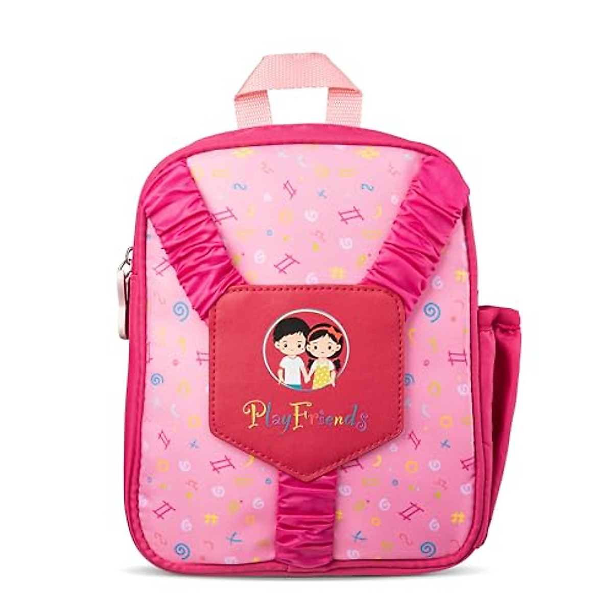 Play Friends Toddler Backpacks for Girls 2-4 - Small Size Kids Backpack with Cute Rabbit Plush Toy Great as School Bag, Travel Bag - Birthday Gift for Girls 3 Years Old